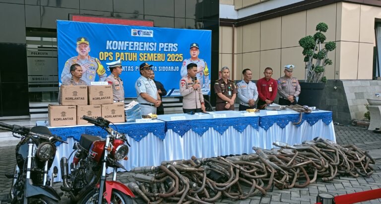 Pelanggaran Helm Dan STNK Dominasi Operasi Patuh Semeru 2025 Di Sidoarjo - Diagram Kota